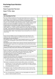Unit 3 and 4 psychology - Grade: 12 - Victorian Certificate of ...