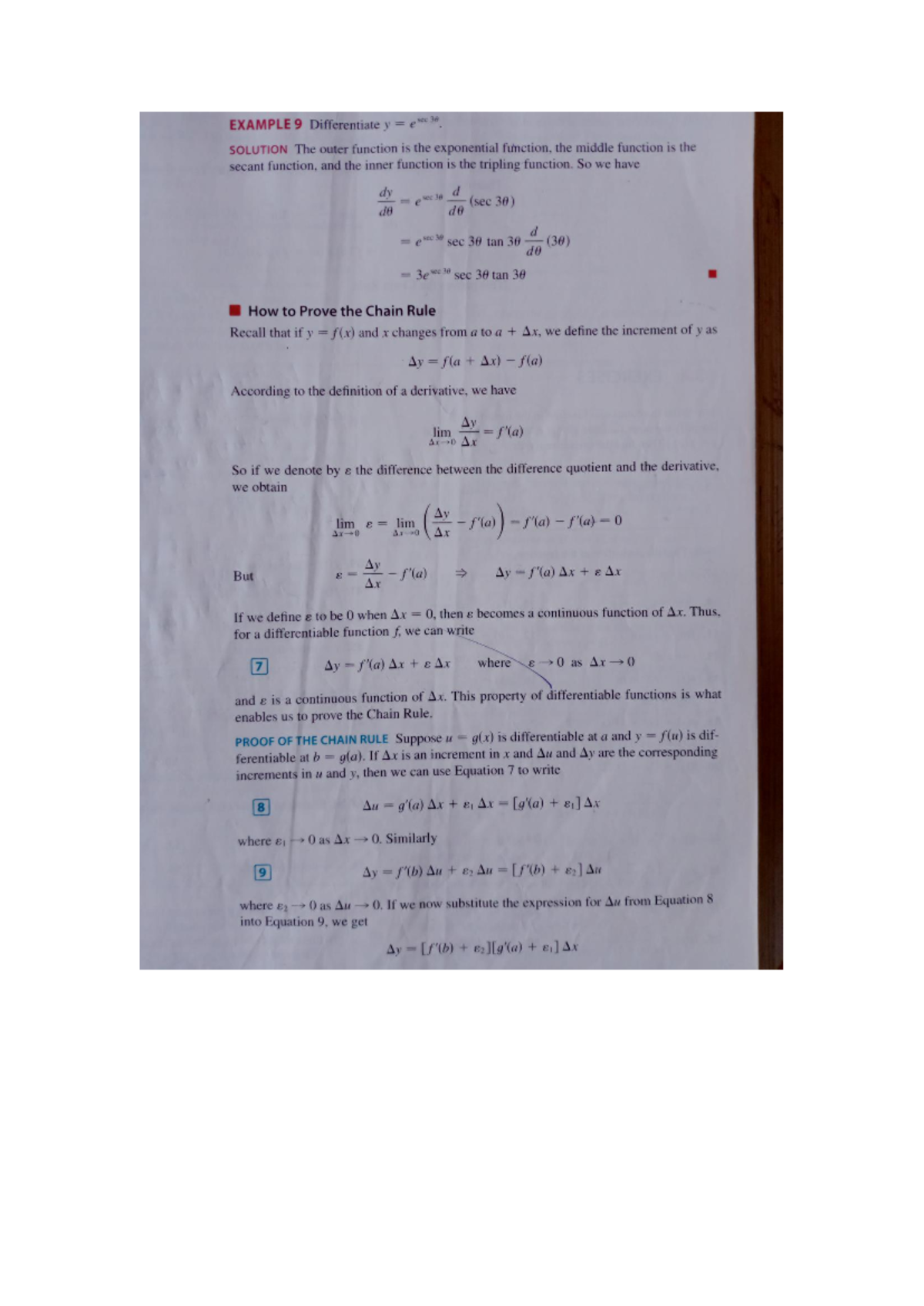 Proofs of Chain Rule & Logarithmic Differentiation Exercises (MATH 101 ...