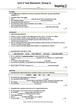 Repet Mat U04 Test Rozsz - Repetytorium z języka angielskiego dla ...