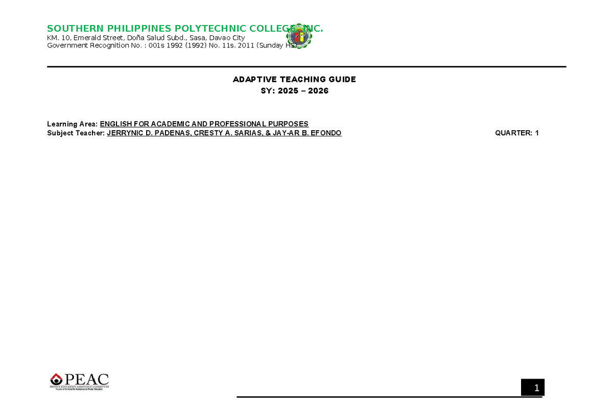 EAPP - ATG 3: Techniques in Summarizing Academic Texts - Studocu