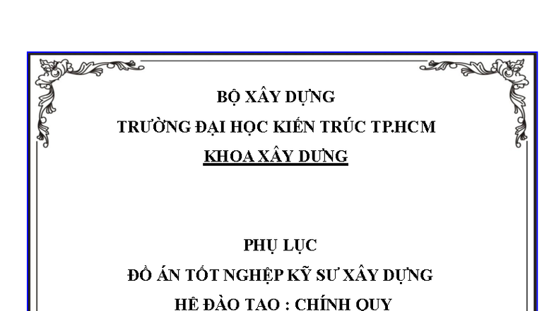 BUI DAT Cuong SON - PHU LUC DATN - BỘ XÂY DỰNG TRƯỜNG ĐẠI HỌC KIẾN TRÚC ...