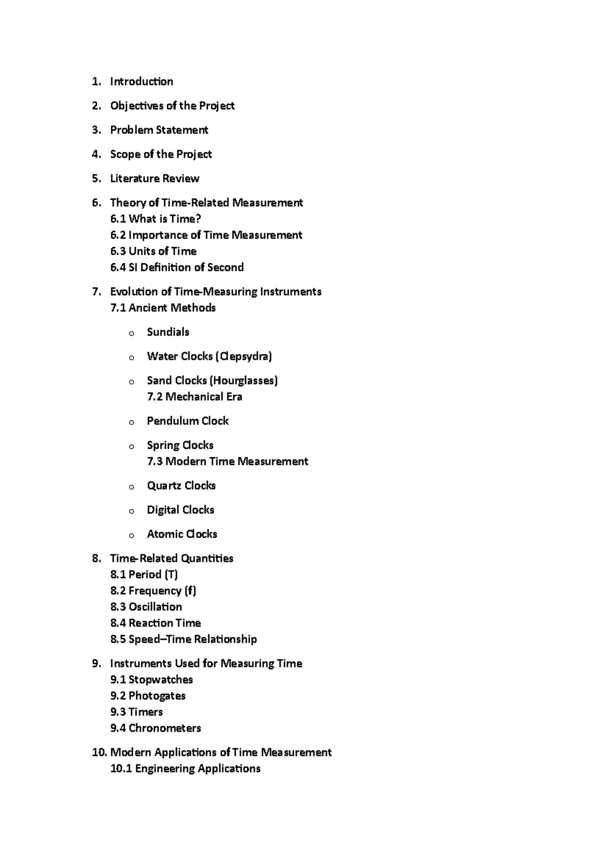 Measurement PBL: Understanding Time Measurement and Its Applications ...