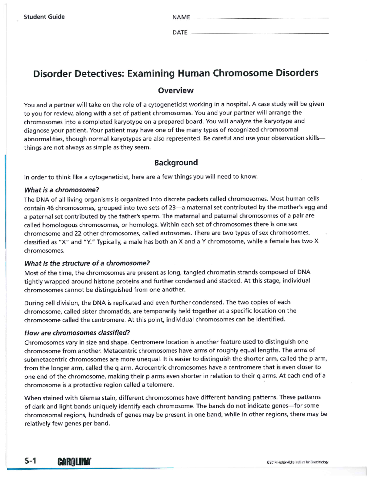 Disorder Detectives - student - Studocu