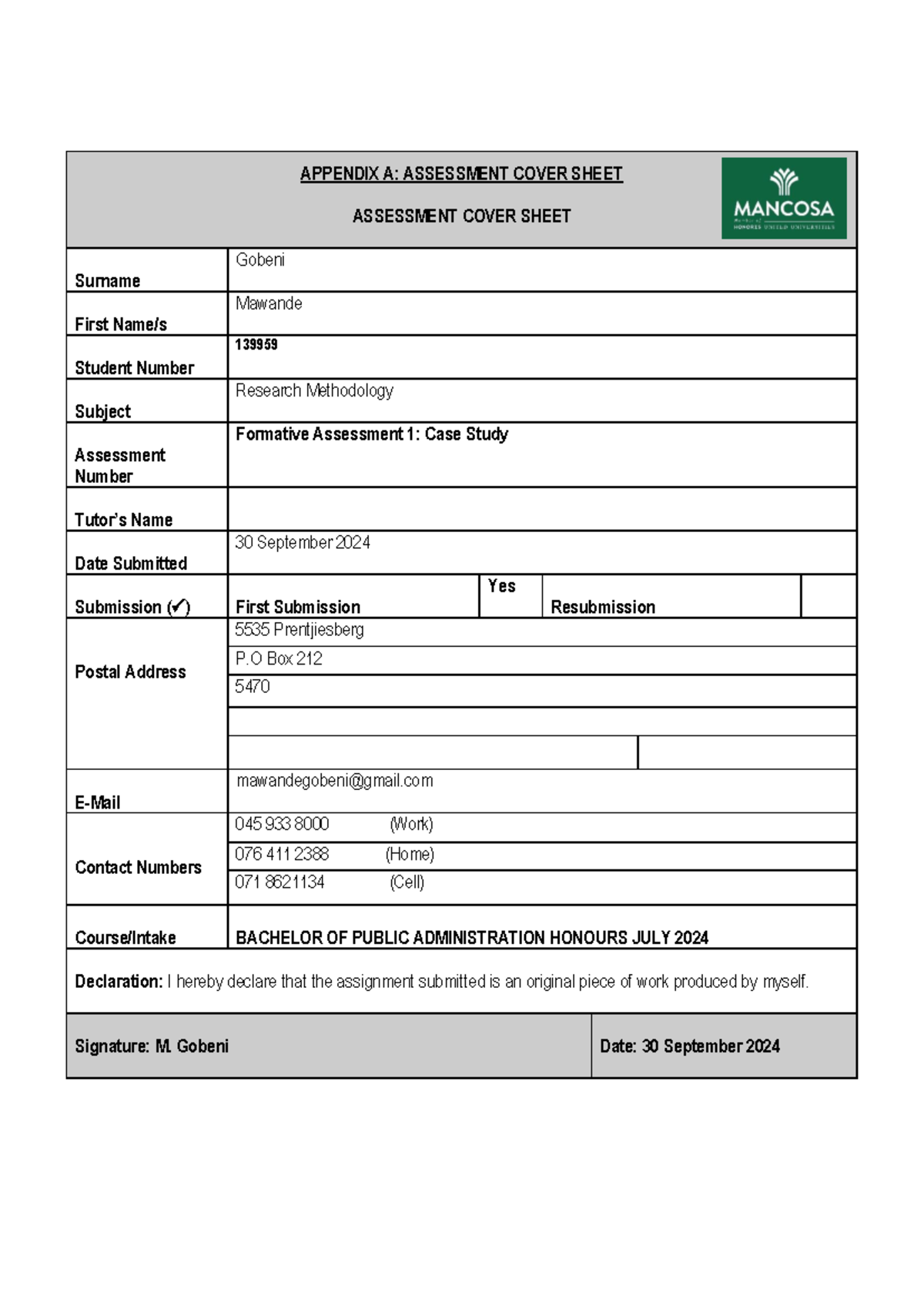 Research Methodology Case Study: Impact of 5IR on Retail & Services ...