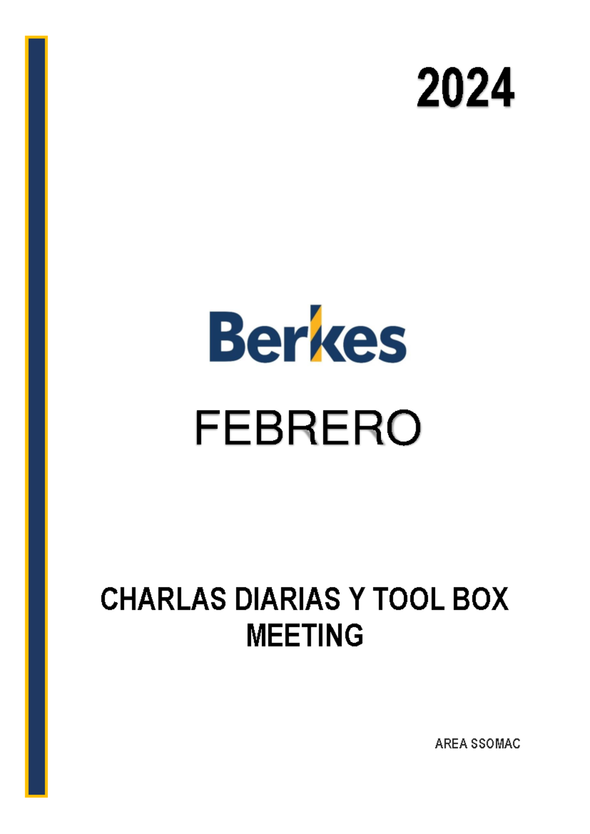 Charlas Diarias y Tool Box Meeting - Febrero 2024 - Studocu