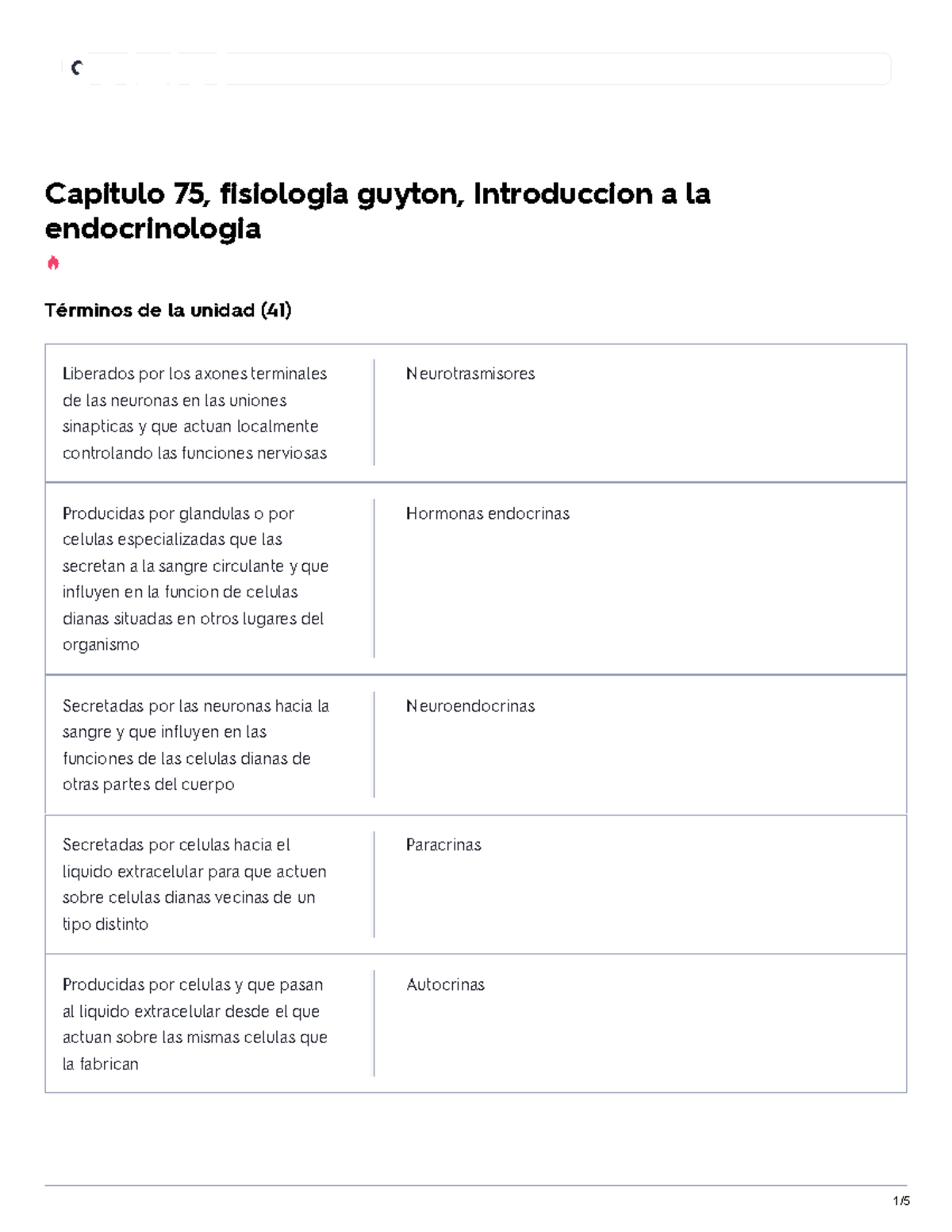Capítulo 75: Introducción a la Endocrinología según Guyton - Studocu
