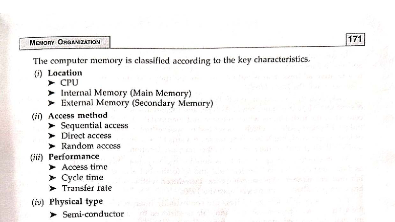 Memory Organization 171: Understanding Computer Memory Types and ...