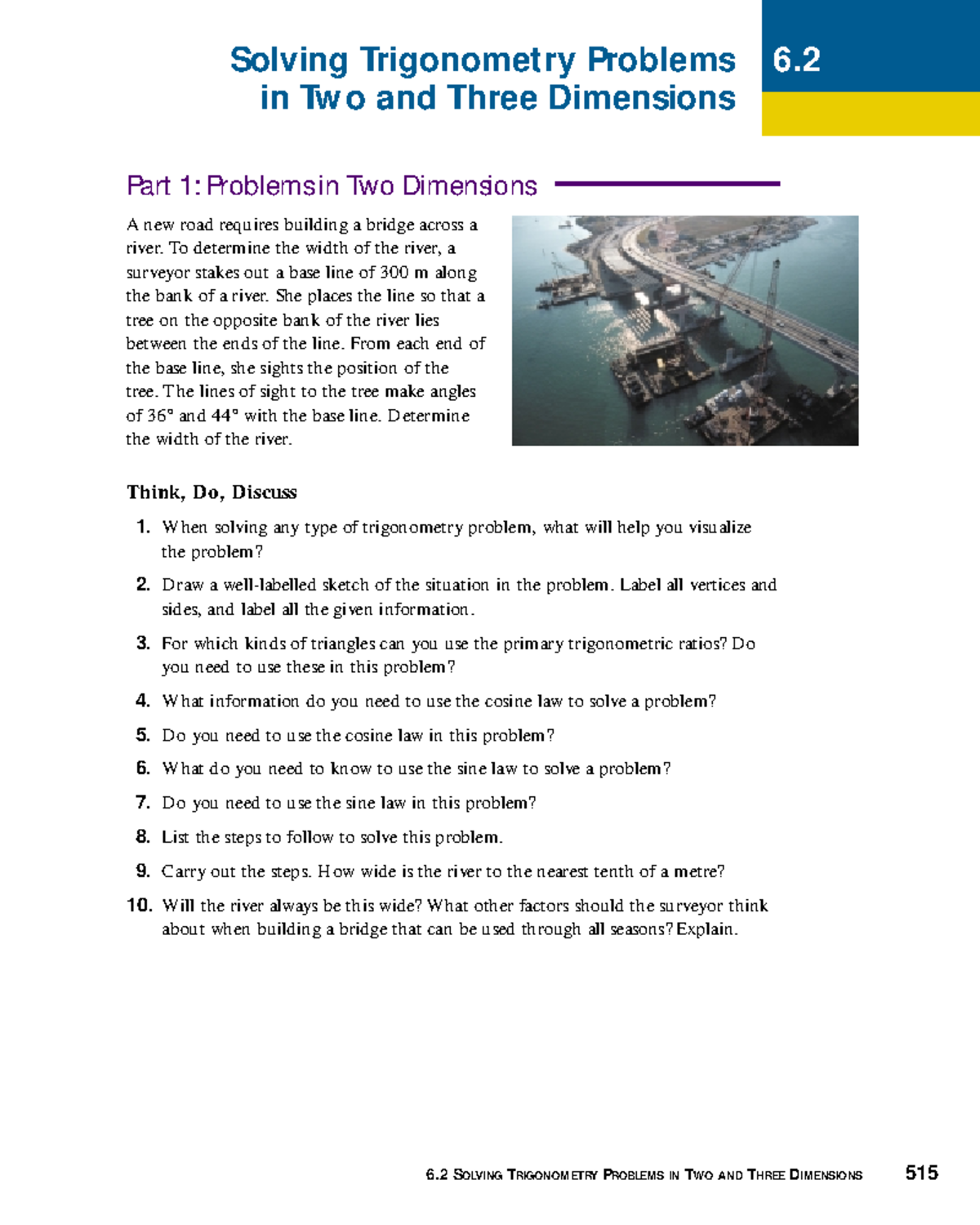 Trigonometry Problem Solving in 2D & 3D Scenarios - MATH101 - Studocu
