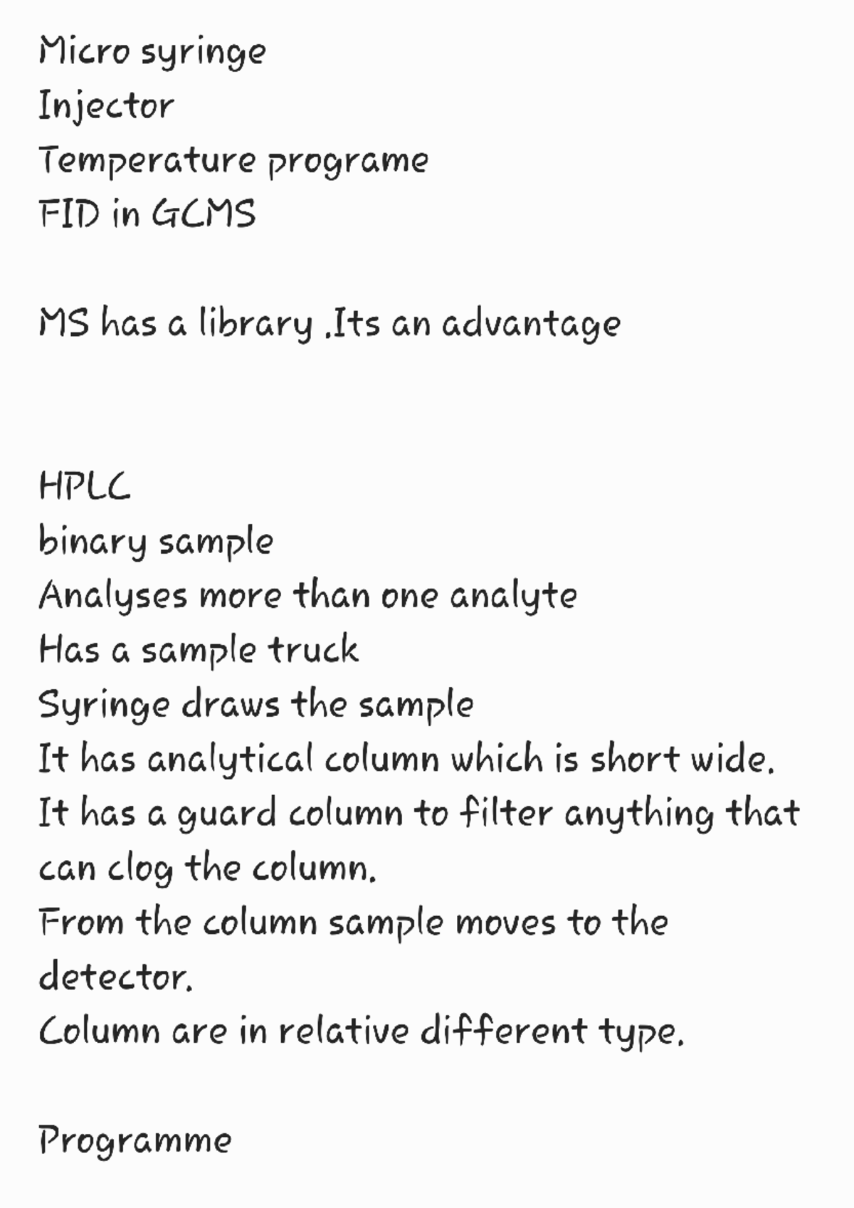 Alky Halide Analysis Notes - Micro Syringe Injector & GCMS FID - Studocu