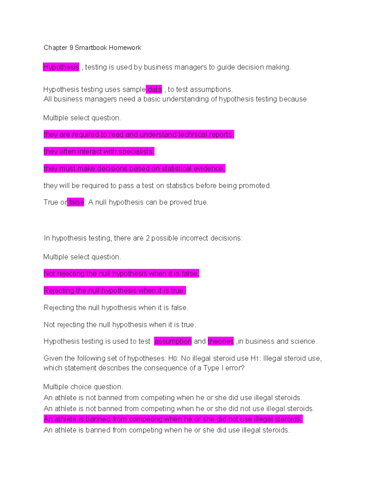 Chapter 7 Homework Smartbook - Chapter 7 Homework Smartbook True or false: A continuous random ...