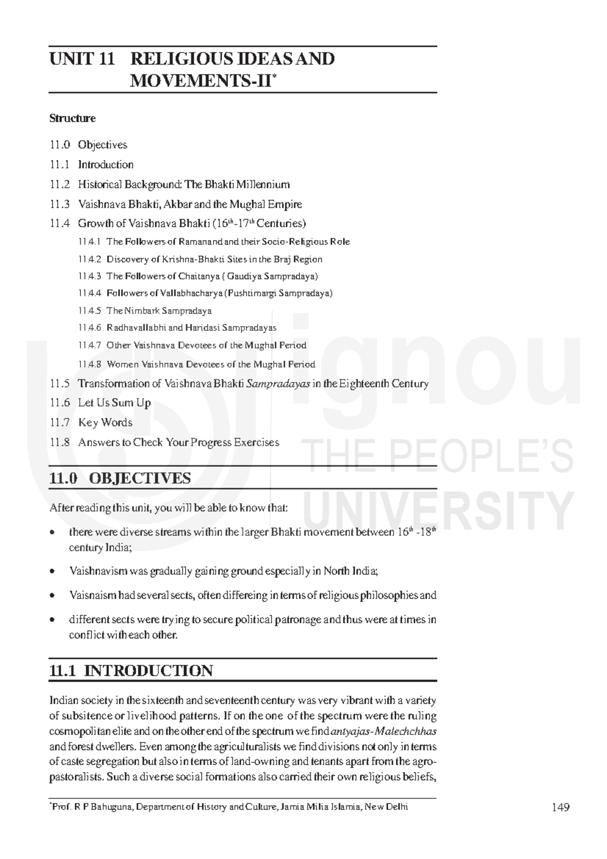 Unit-11: Religious Ideas and Movements-II - IGNOU Study Notes - Studocu