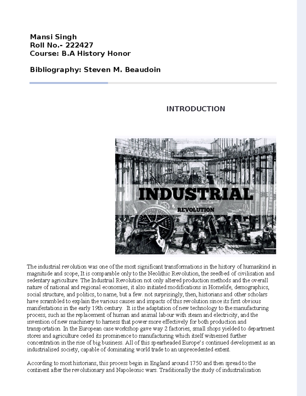 Industrial revolution overview: Key transformations and impacts in ...