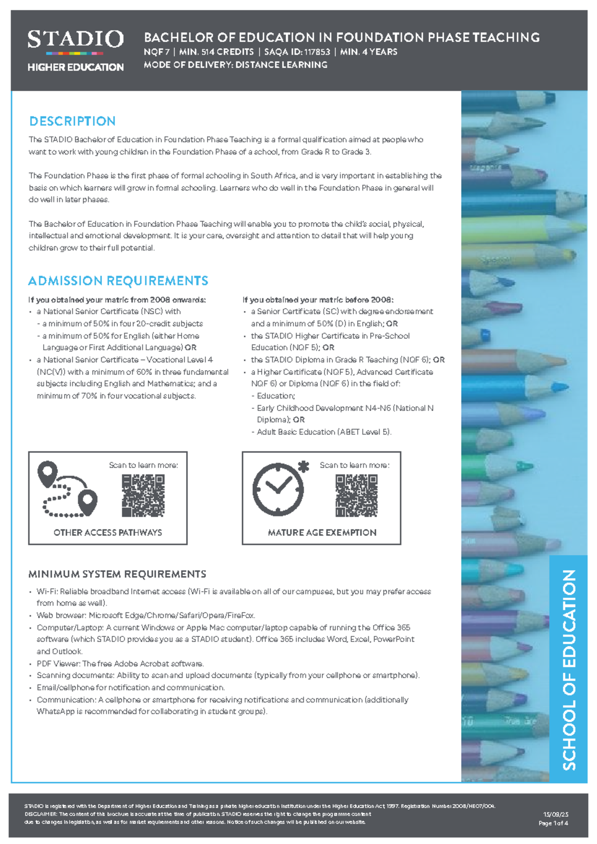 2026 Info: Bachelor of Education in Foundation Phase Teaching (NQF 7 ...