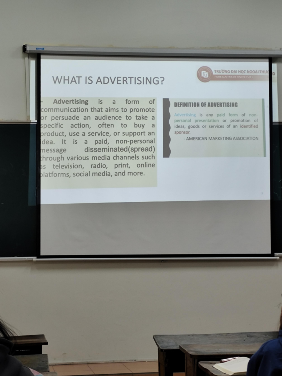 Scan 13 thg 12 24 - WHAT IS ADVERTISING? TR NG I H C NGO I TH CG FOREIGN TRADE UNIVE RSITY - Studocu