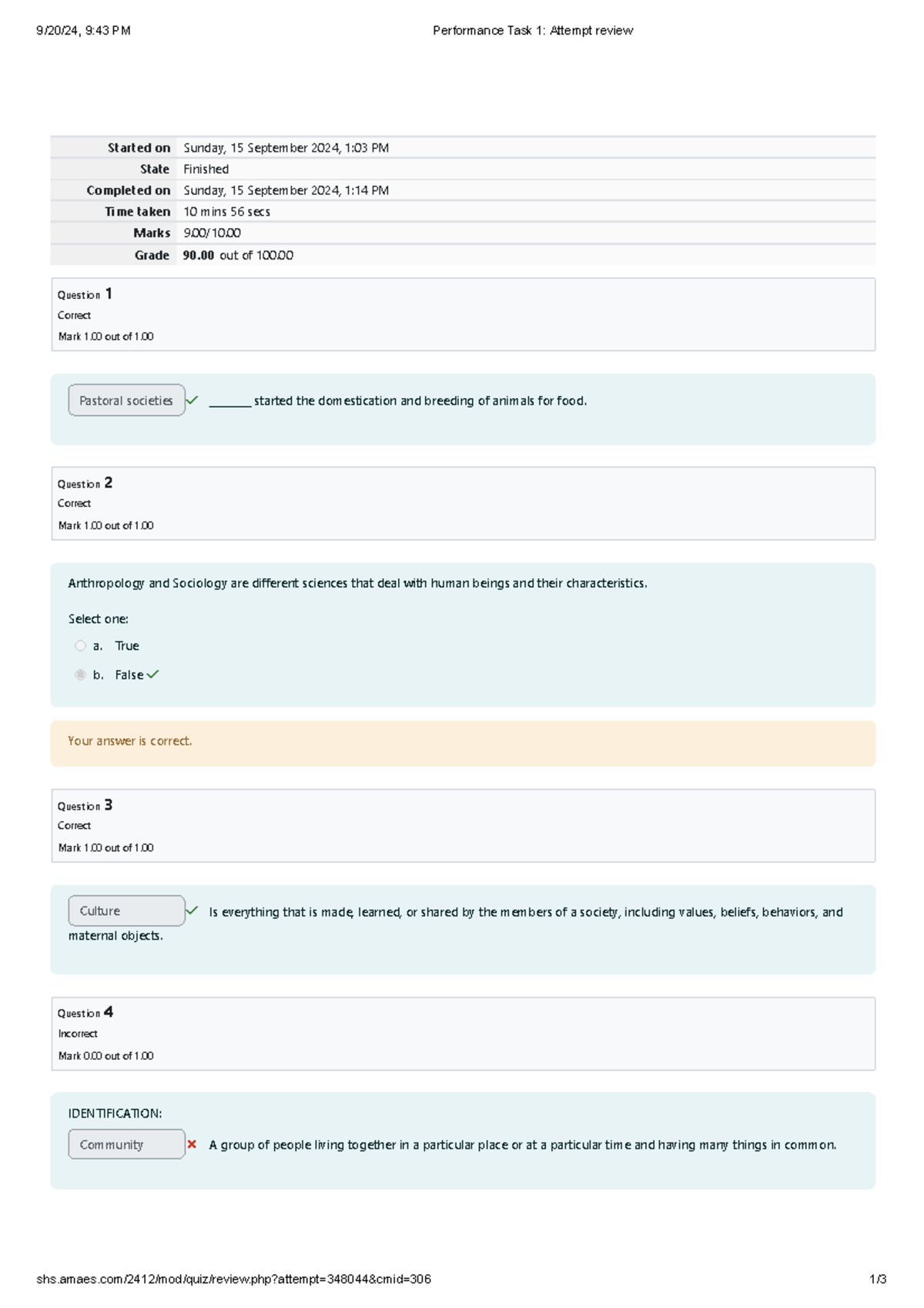UCSP-2111 Performance Task 1 Review and Answers Summary - Studocu