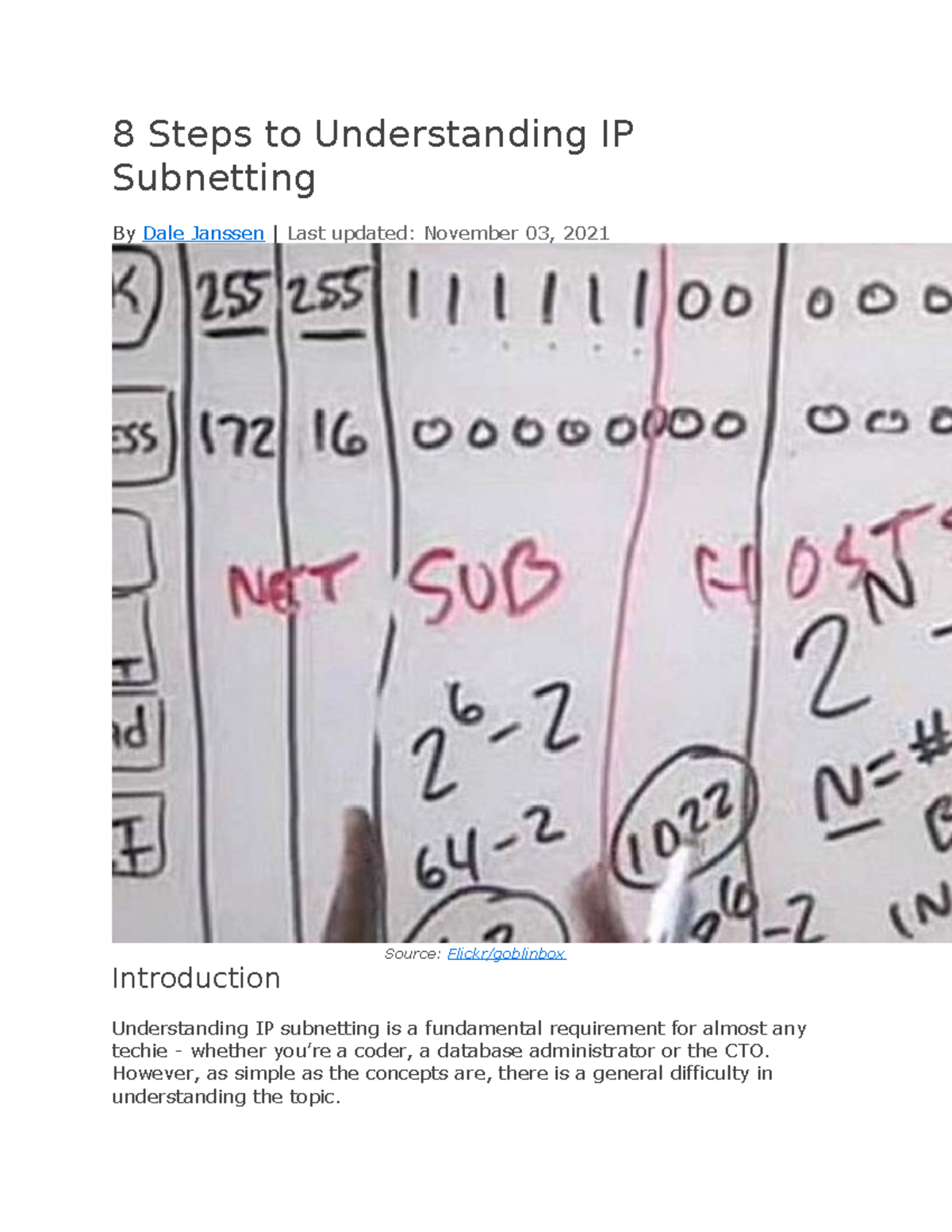 8 Steps to Master IP Subnetting for Networking Professionals - Studocu