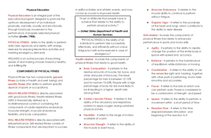PE General Concepts on Physical Education - GENERAL CONCEPTS ON ...
