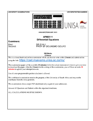 Take Home Exams Rules - Student Guide: myExams File Upload Examination Access to myExams will ...