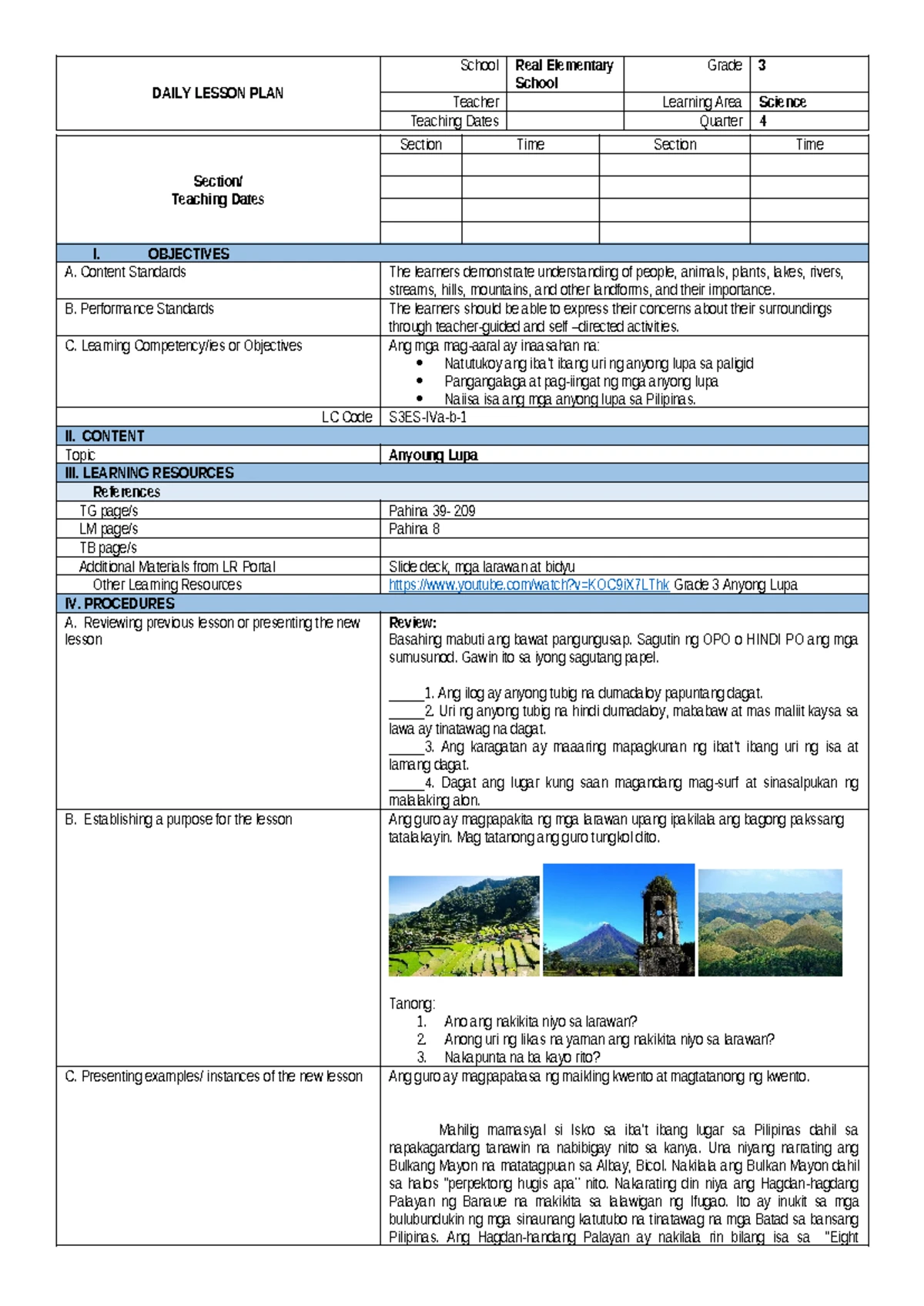 Math 9 Q4 - Dlp - DETAILED LESSON PLANS IN MATHEMATICS 9 (Fourth ...