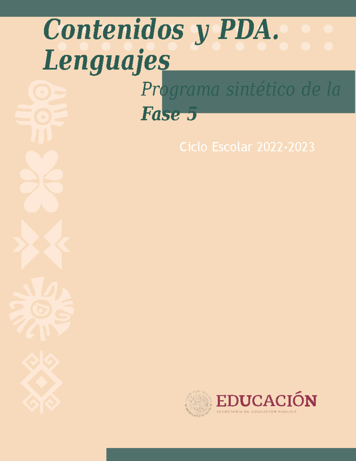 Fase 5: Dosificación y Procesos de Desarrollo de Aprendizaje - PDA ...