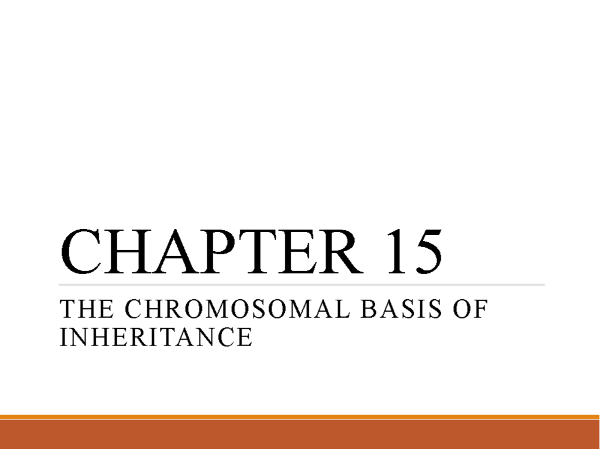 Chromosomal Basis of Inheritance: Key Concepts & Mendelian Traits ...