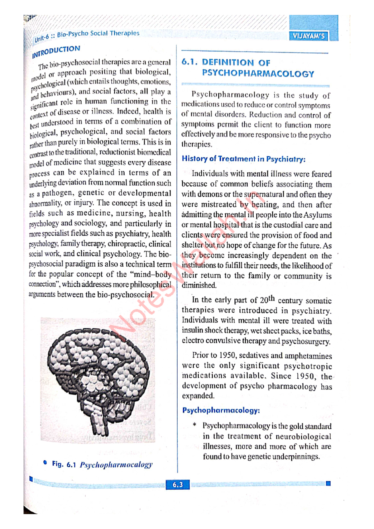 Unit-6: Comprehensive Overview of Bio-Psycho-Social Therapies - Studocu