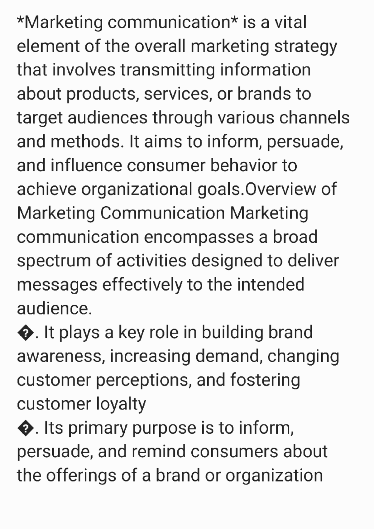 Marketing Communication Overview: Strategies & Trends - Studocu