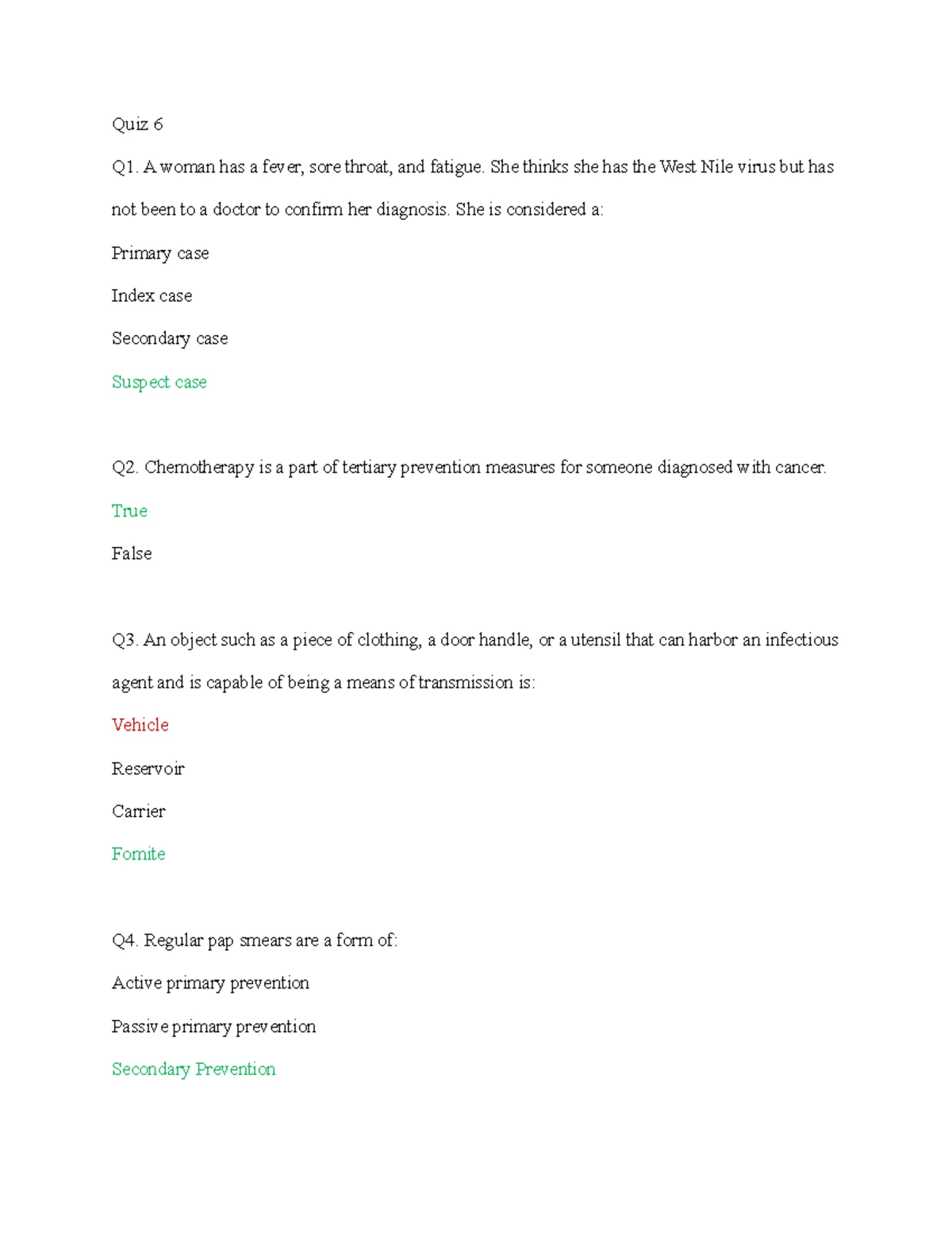 6-2 Quiz Modules One Through Six - Keeping all other things constant ...