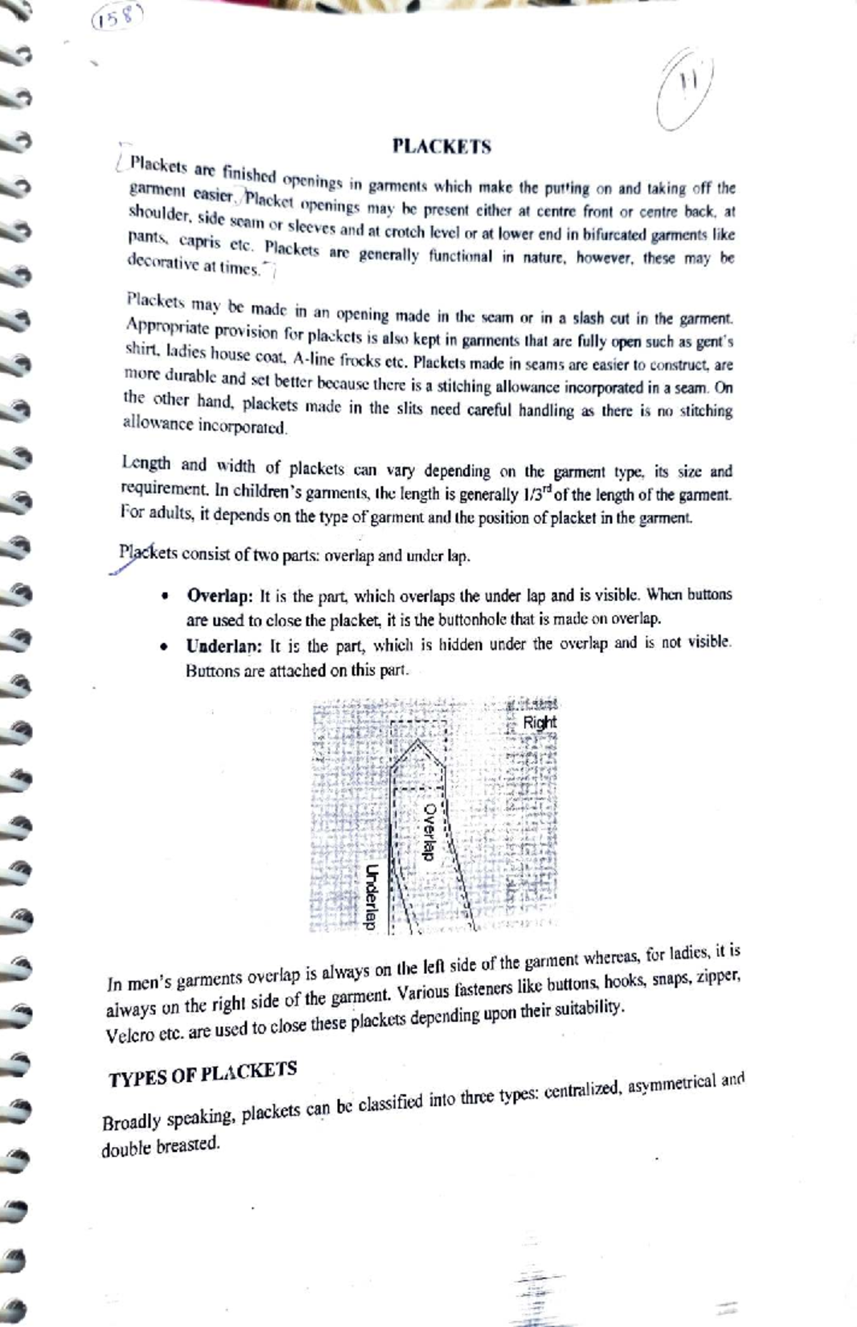 Placket Construction and Types - Notes (158) - Studocu