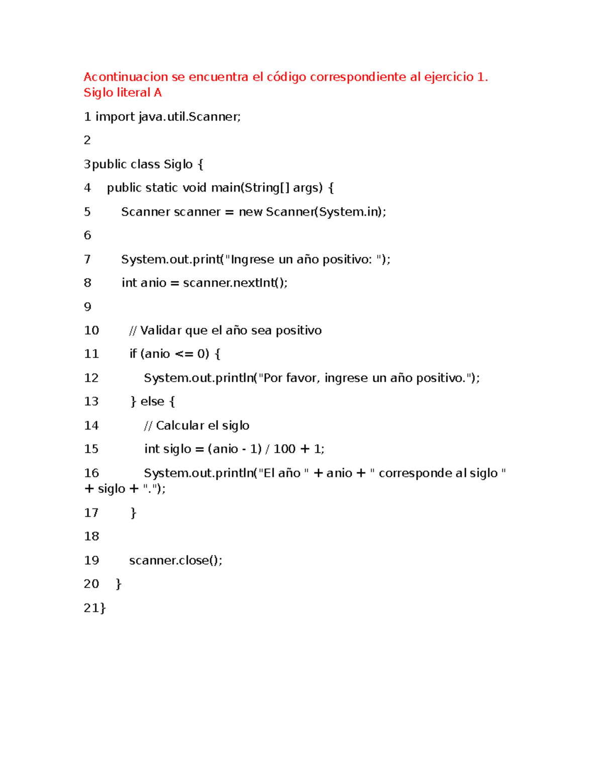 Programación JAVA - Ejercicios de Código y Conversión - Studocu