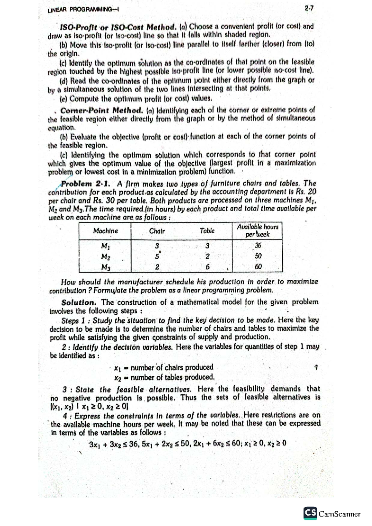AIS-4204 Linear Programming: Formulation and Solutions - Studocu