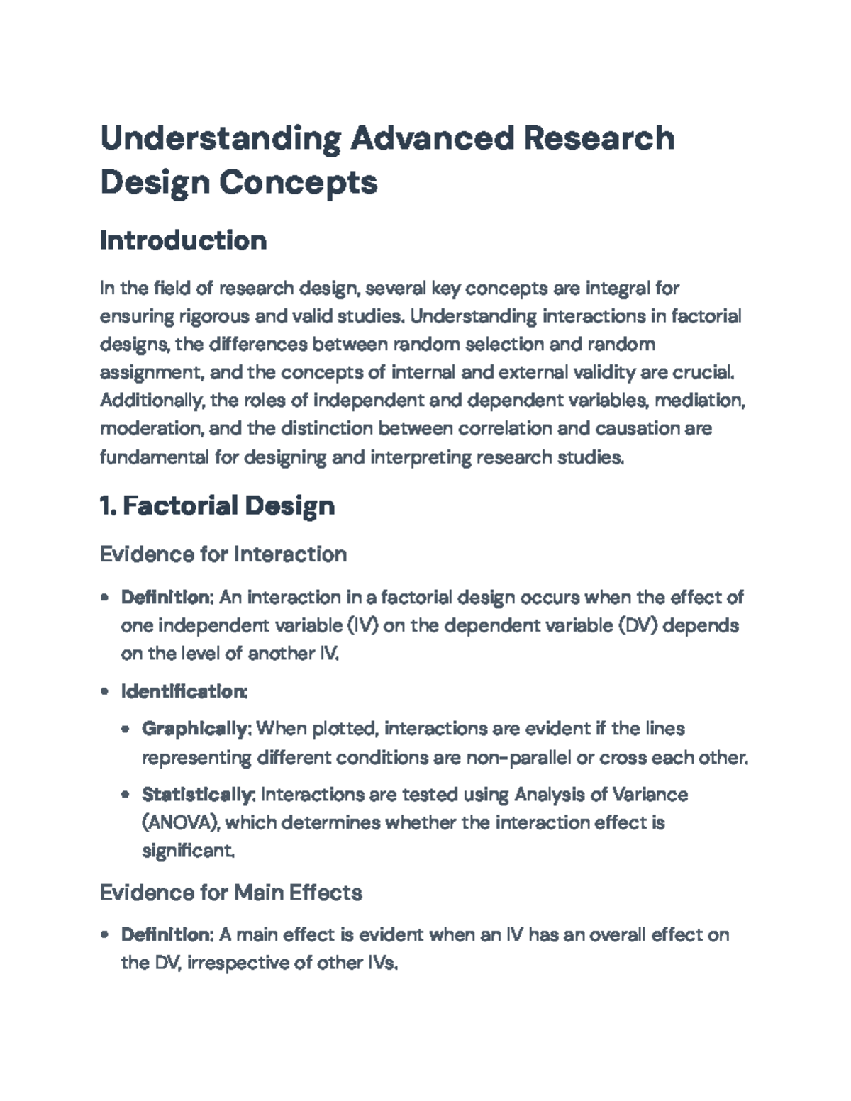 Research Design Concepts: Validity, Variables, and Causation Insights ...