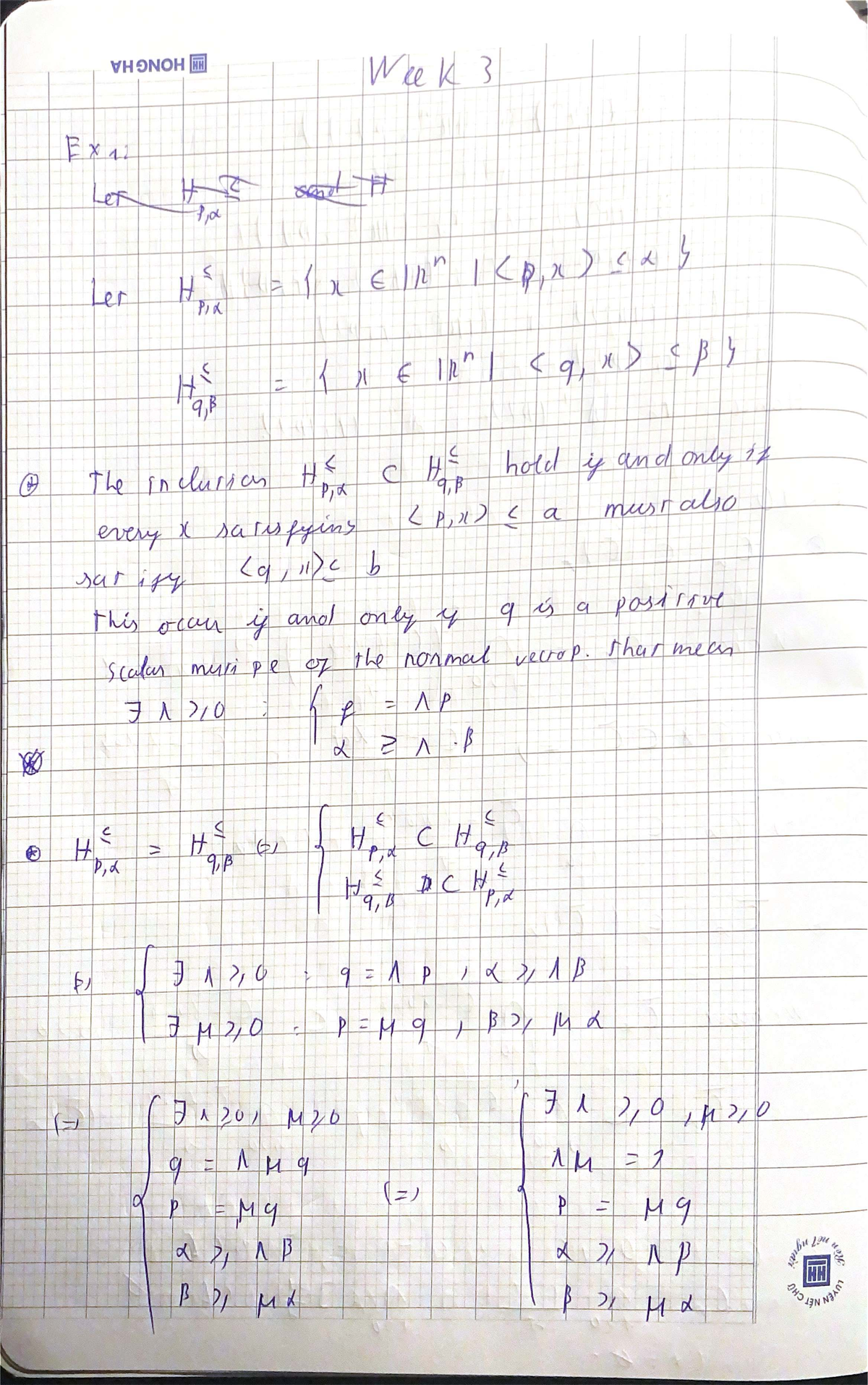 HONGHA Week 3 Exercise 1: Scalar Multiples and Convex Sets - Studocu
