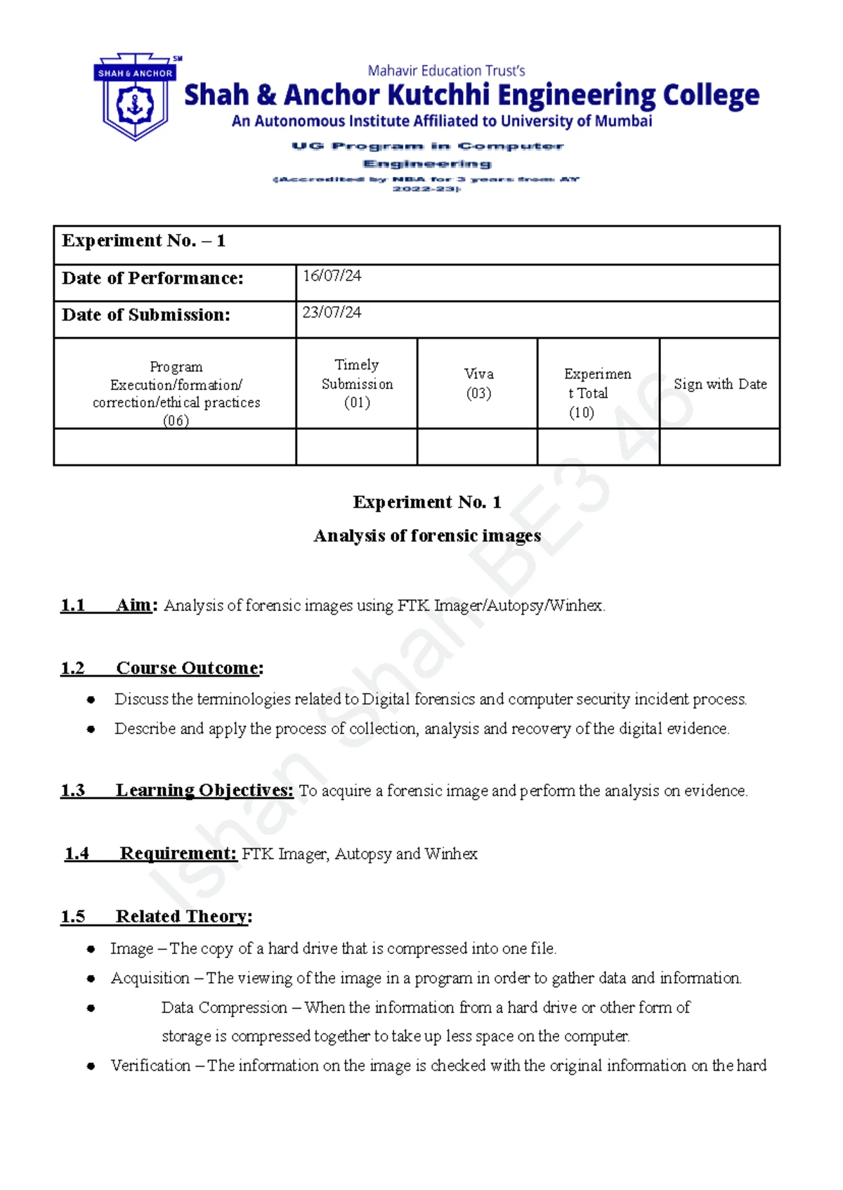 DF EXP 4 - Forensic Analysis of Windows Recycle Bin - Studocu