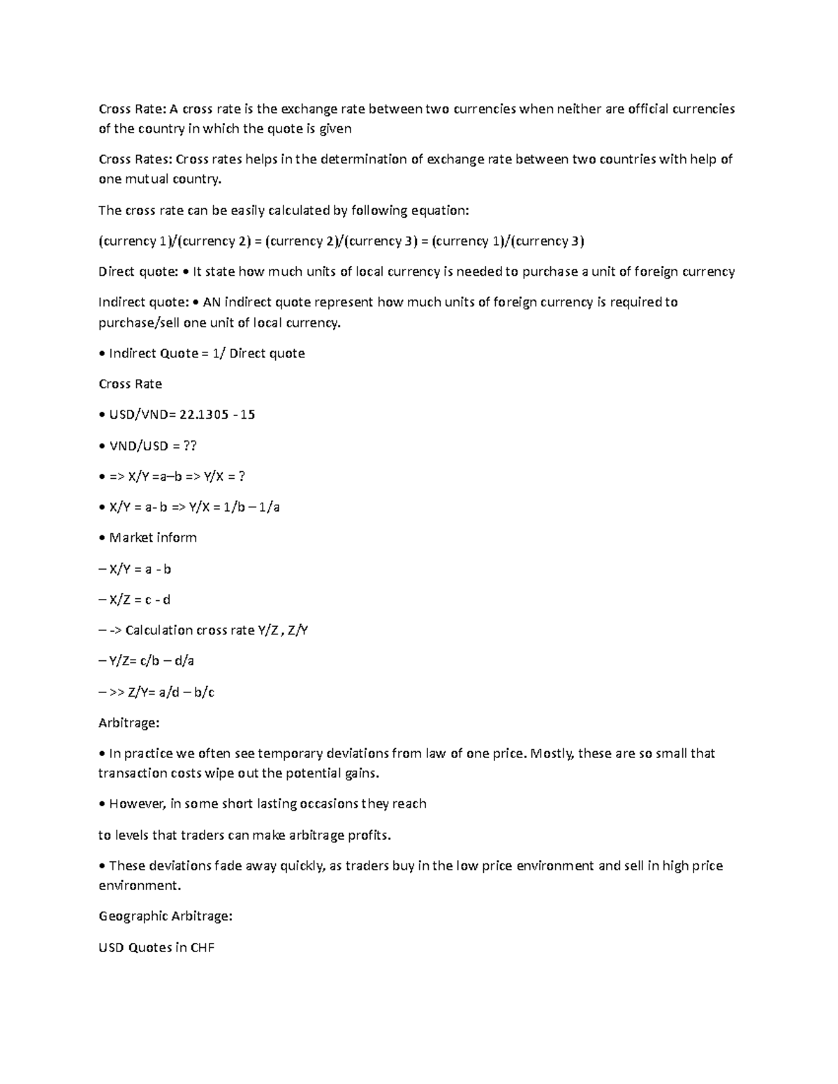 Cross Rates & Arbitrage Strategies: Understanding Currency Exchange ...