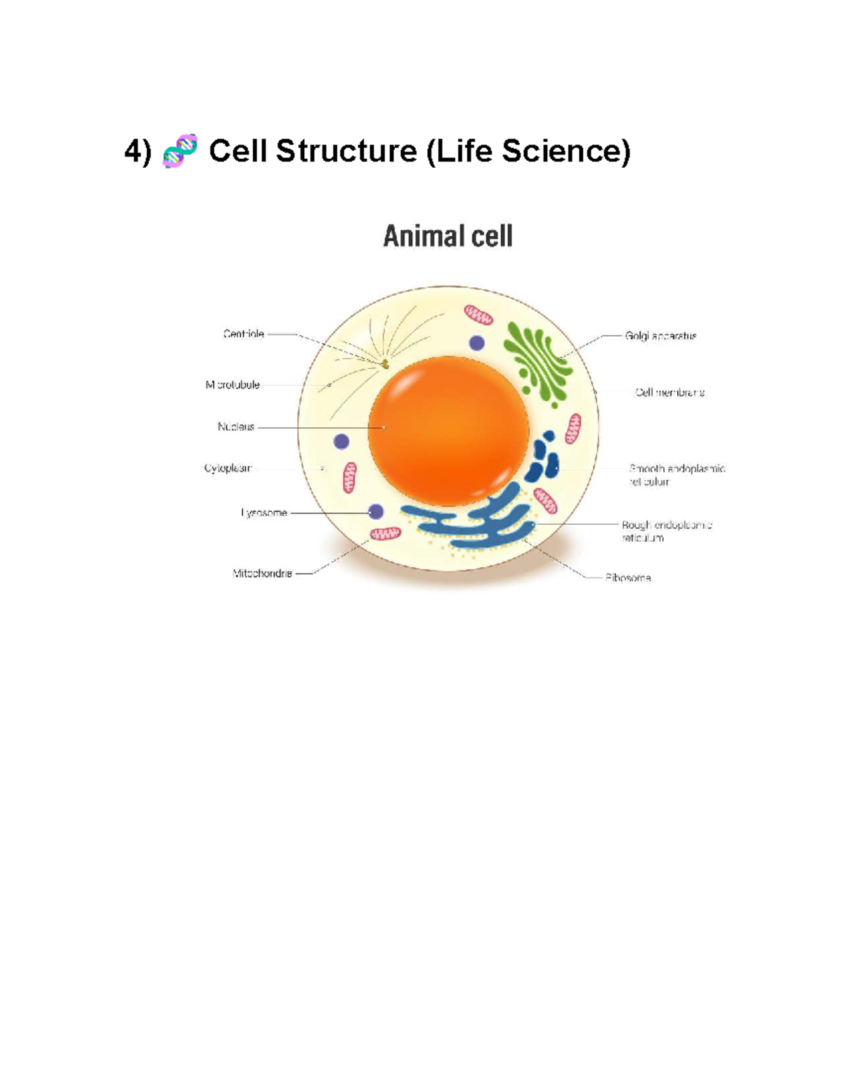 Cell structure - notes good for random majors, kindly analyze and study ...