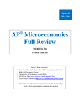 Cheat sheets for Studying AP Microeconomics in AP - Studocu