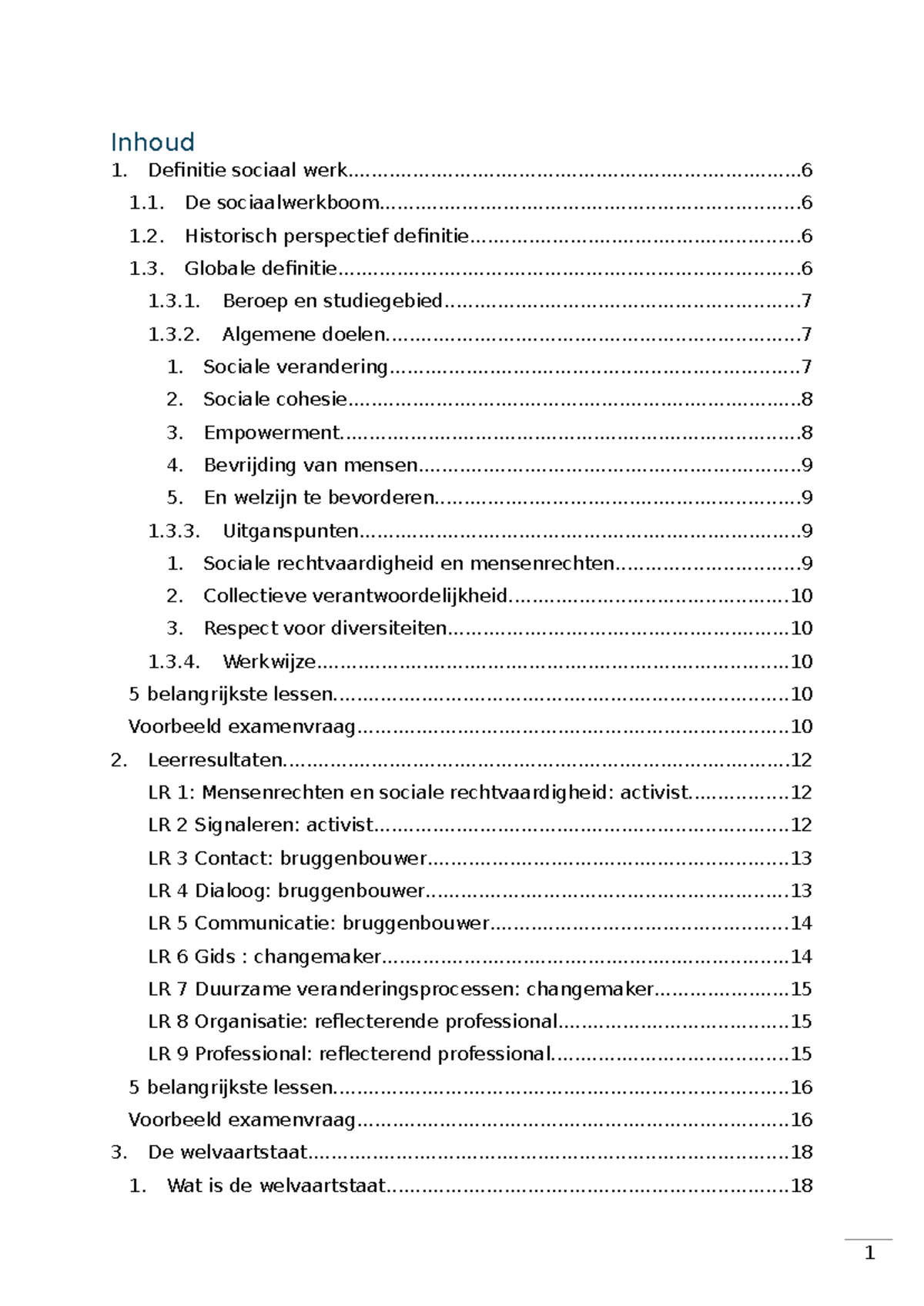 Samenvatting - Inleiding sociaal werk - Inhoud Definitie sociaal - Studocu