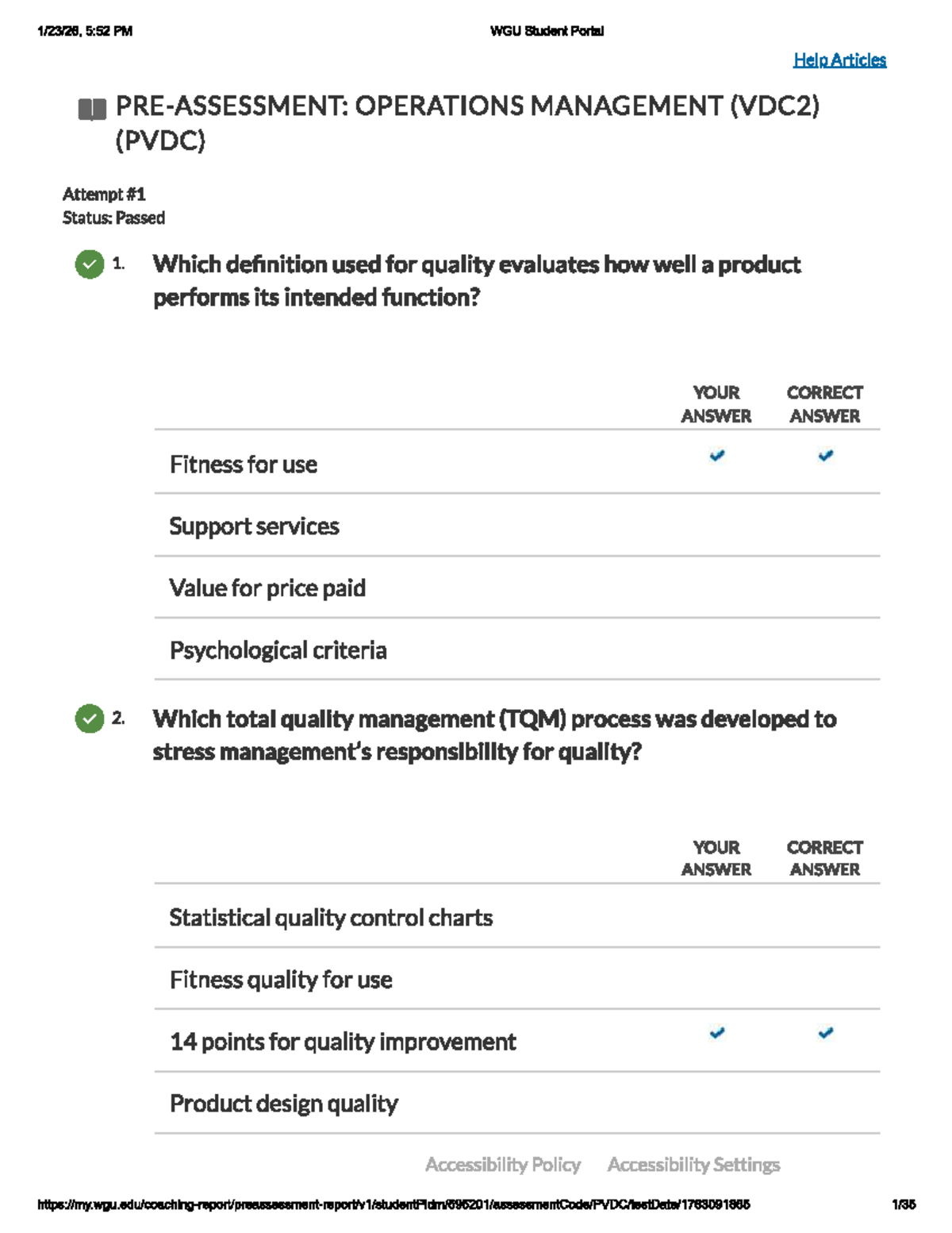 Operations Management (VDC2) (PVDC) Final Exam Study Guide - Studocu