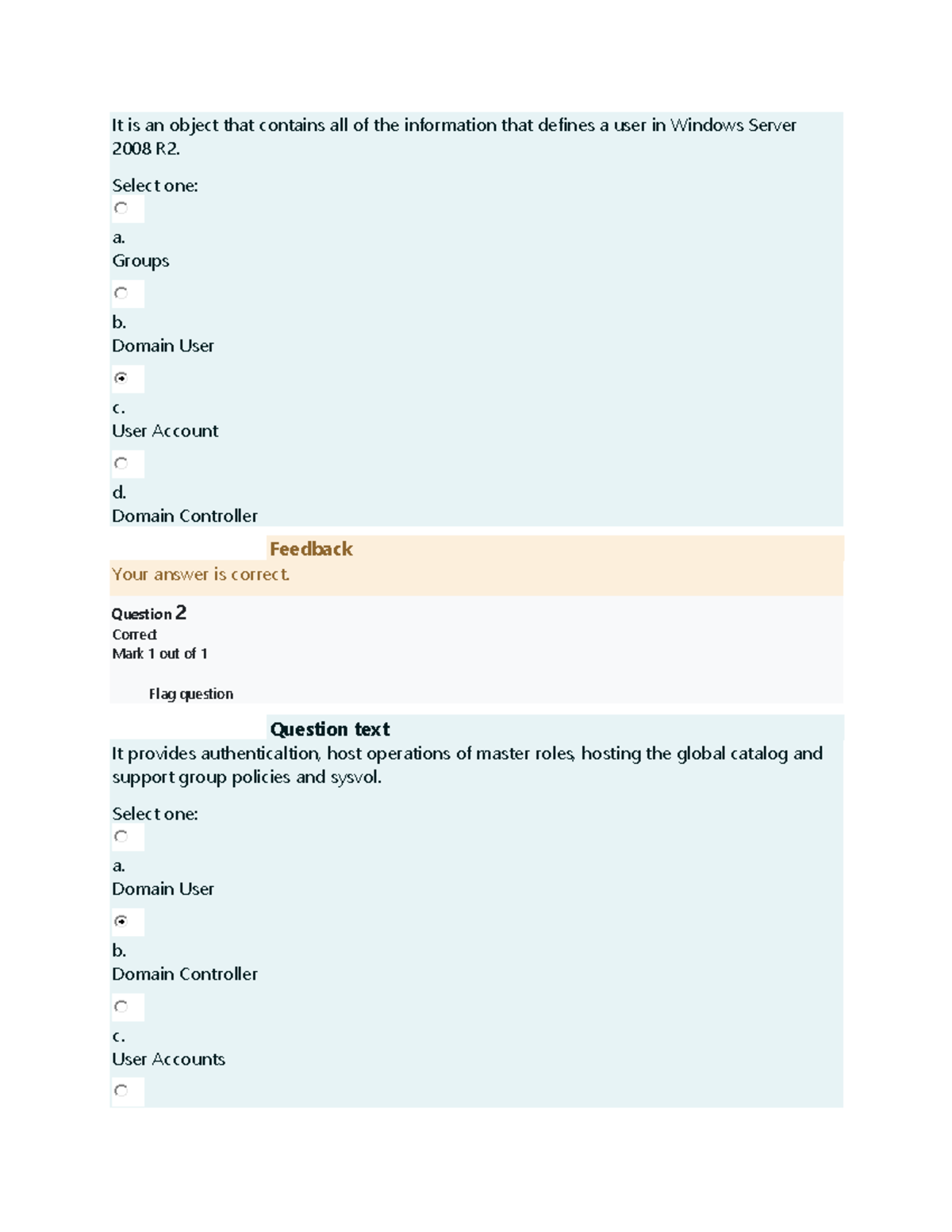 Principles of Operating systems Midterm QUIZ 1 2 LAB1 2 - It is an object that contains all of ...