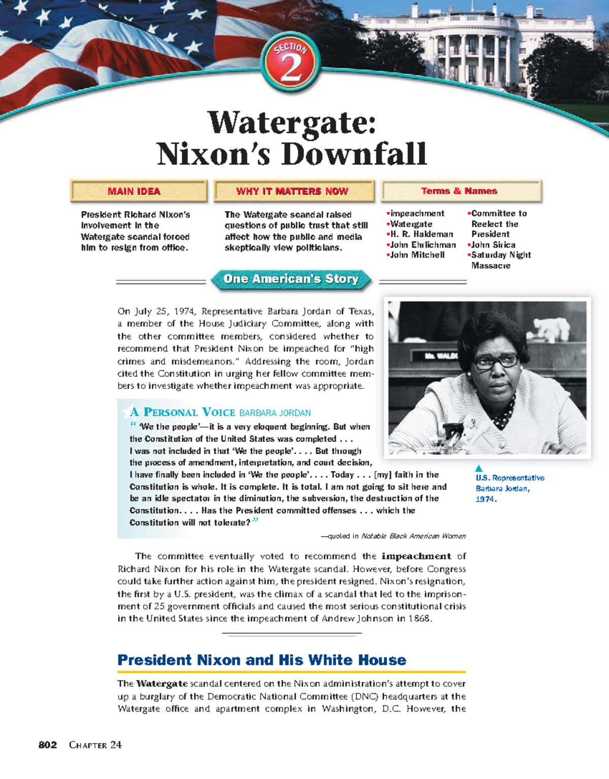Watergate Scandal: Nixon's Downfall and Its Lasting Impact (HIST 101 ...