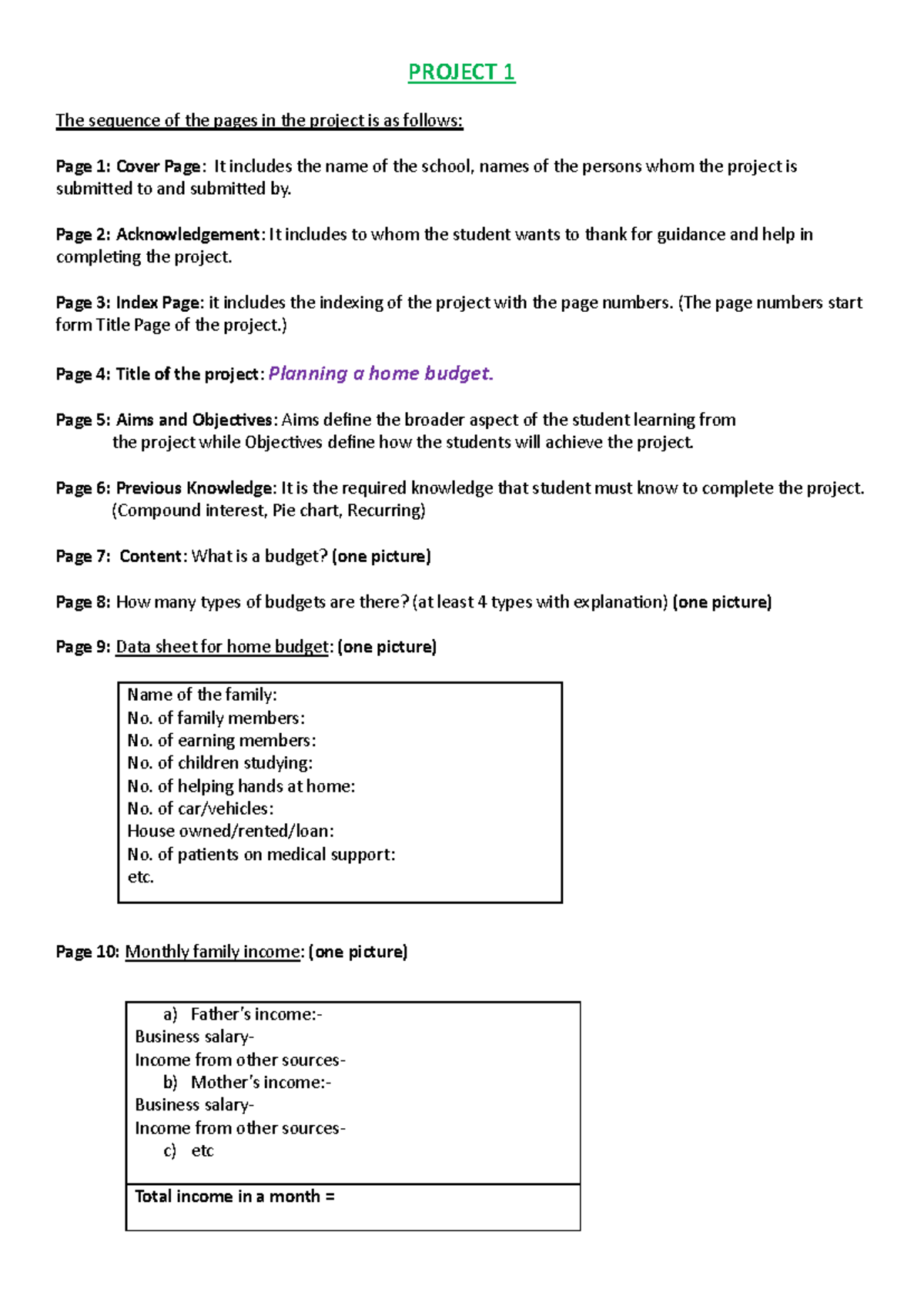 Maths Project 1 Class X - Mathematics: Applications - PROJECT 1 The ...