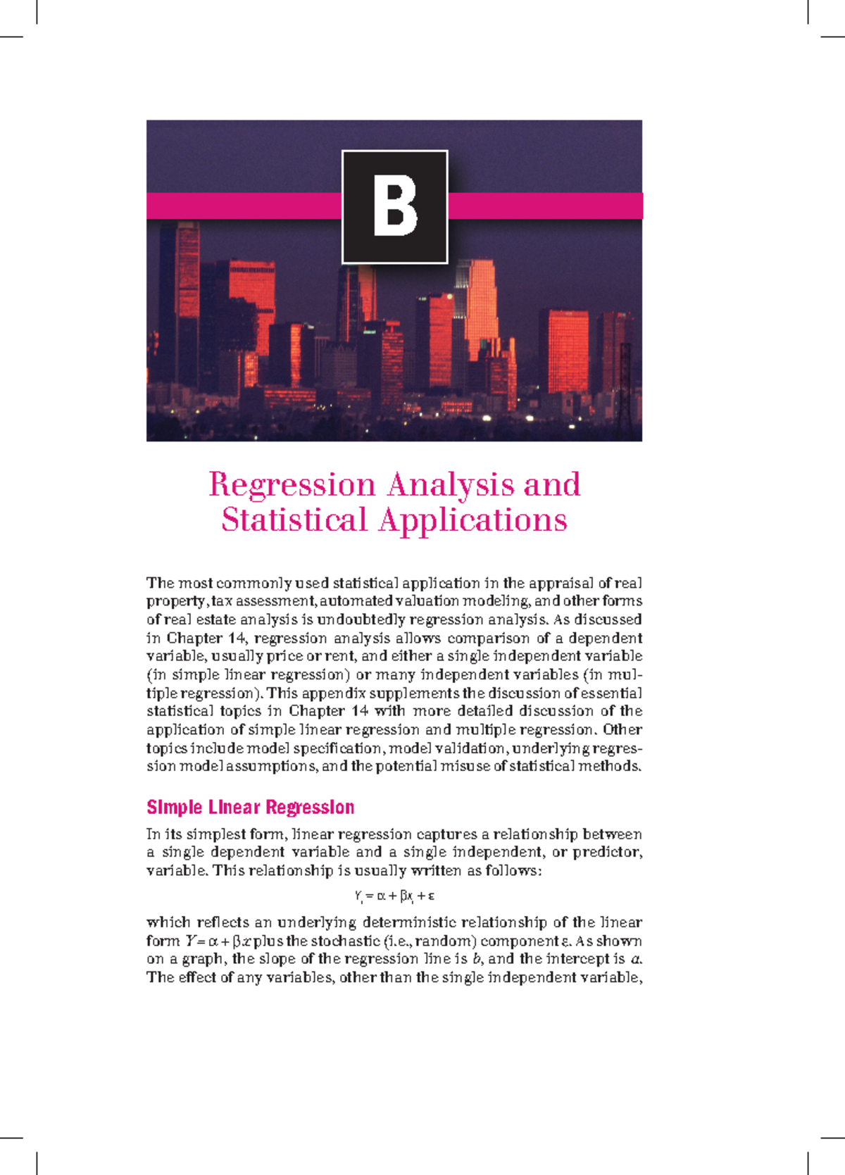 Regression Analysis - As discussed in Chapter 14, regression analysis ...
