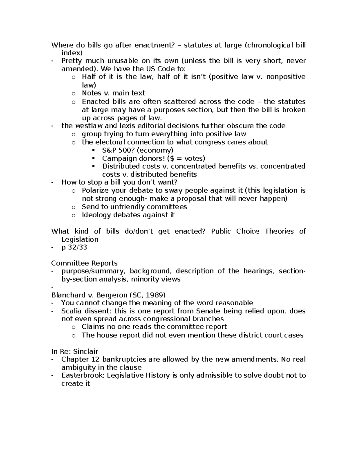 Leg Reg Class 3 - Legislation and Regulation - Where do bills go after ...
