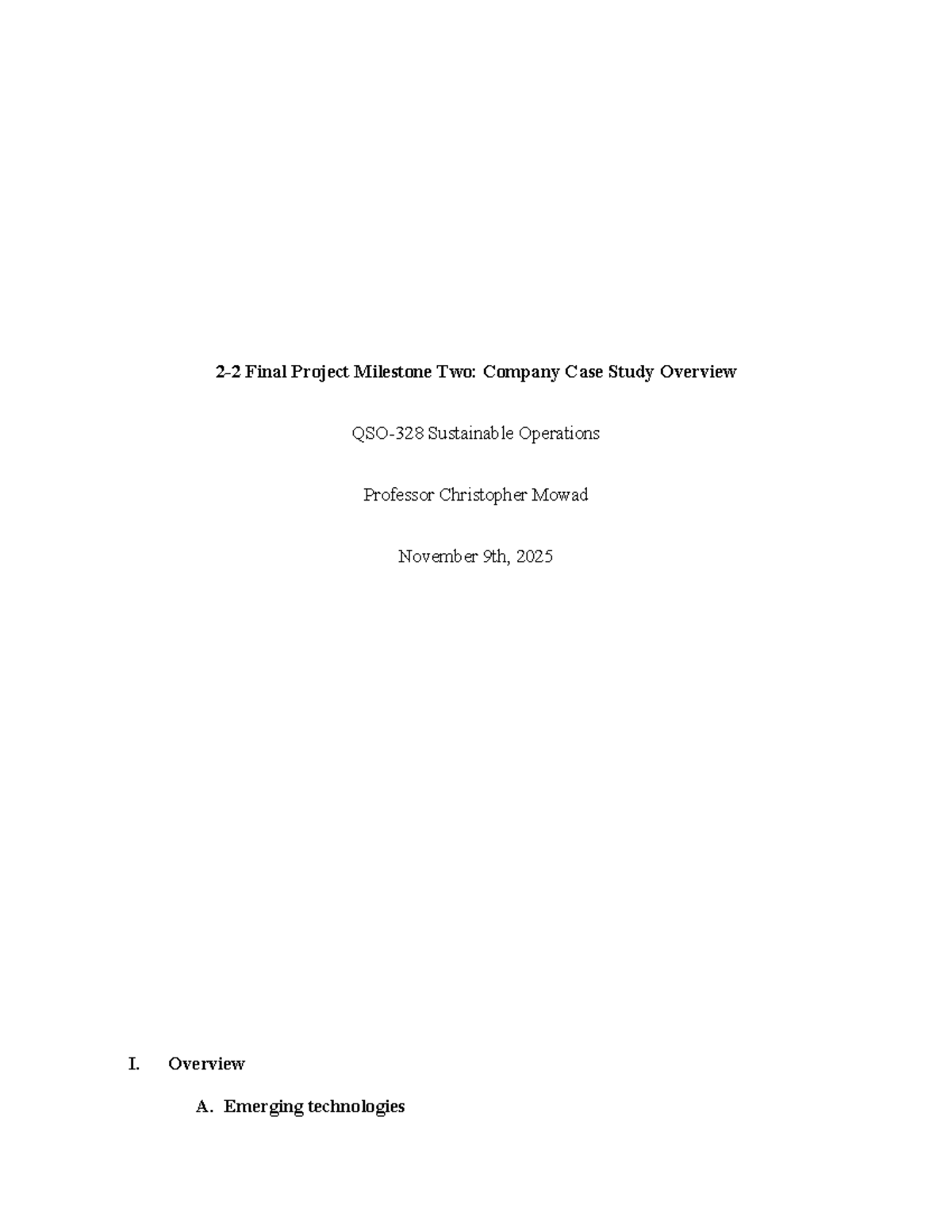 Final Project Milestone 2: IKEA Case Study on Sustainable Ops - Studocu