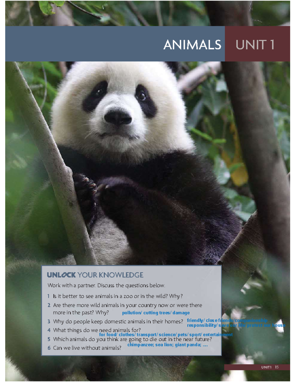 Module 1 - Animals: Reading & Writing Skills Unit 1 Overview - Studocu