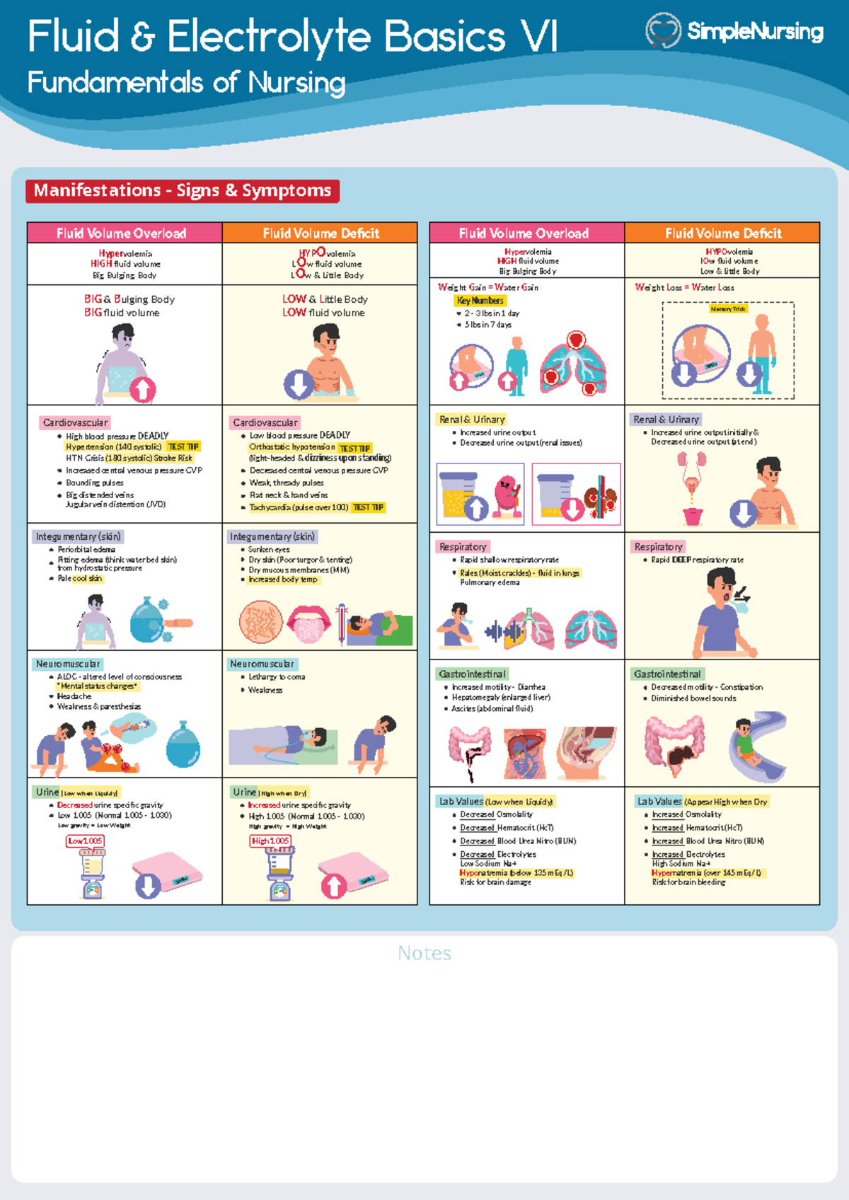 6 - Signs & Symptoms FVO vs. FVD - Fluid & Electrolyte Basics VI ...