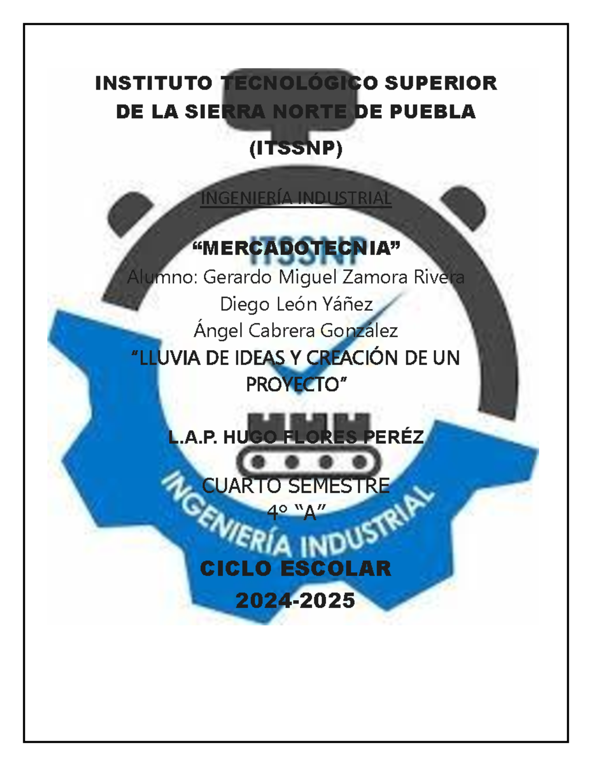 Proyecto Maquina Coser - INSTITUTO TECNOLÓGICO SUPERIOR DE LA SIERRA ...