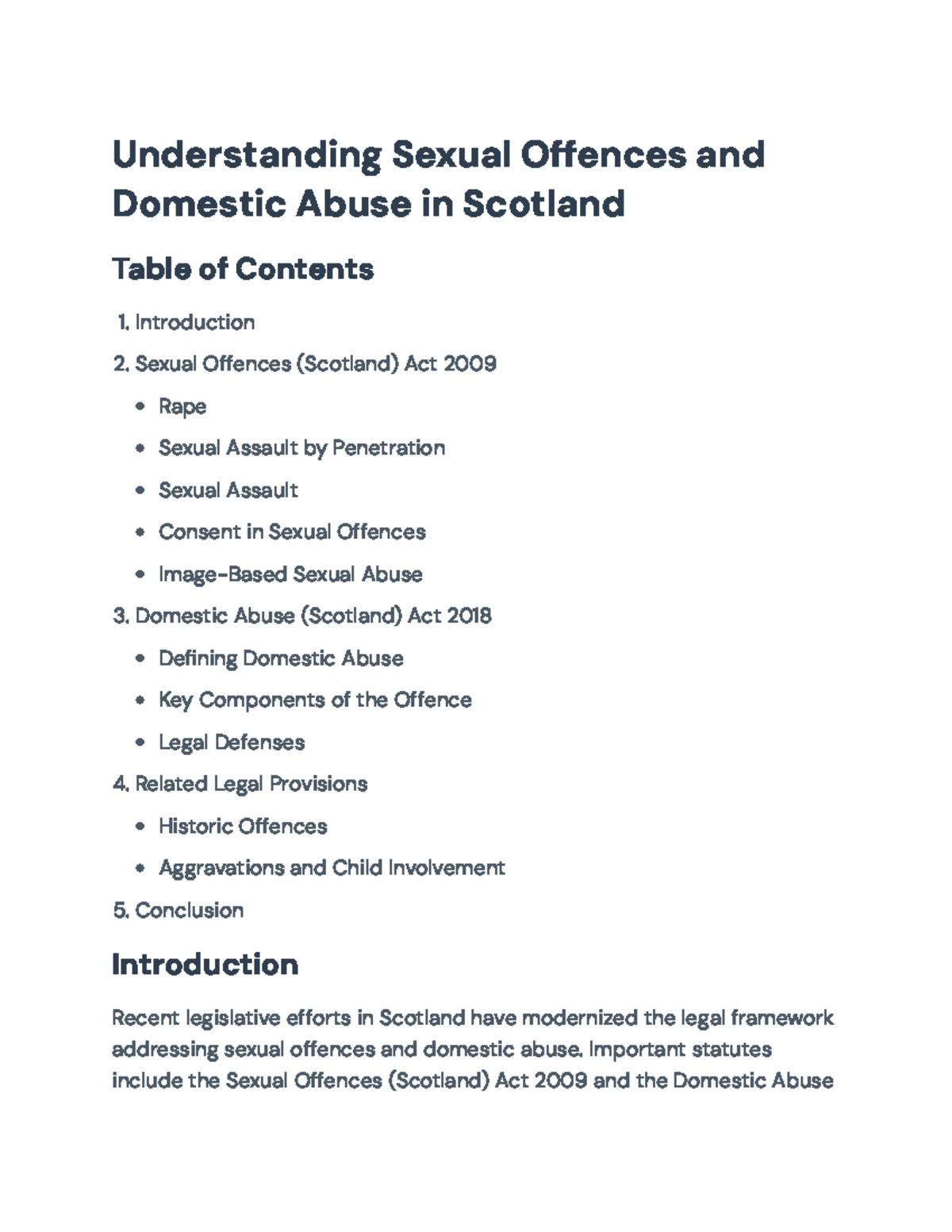 Understanding Sexual Offences & Domestic Abuse: Legal Framework in ...