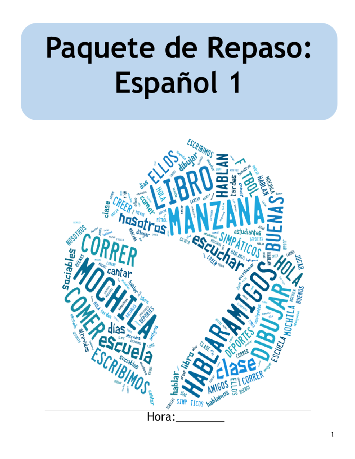 Spanish 1 Review Packet (SWD edits [sans answer key]) - Números y ...